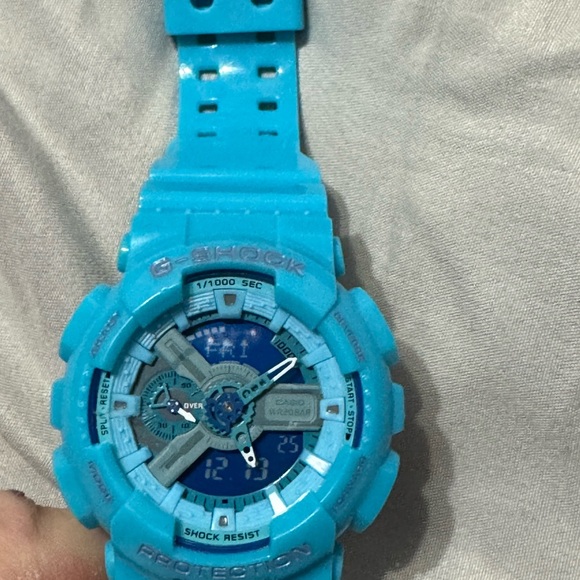 G-Shock | Accessories | Gshock Vibrant Neon Blue Watch | Poshmark
